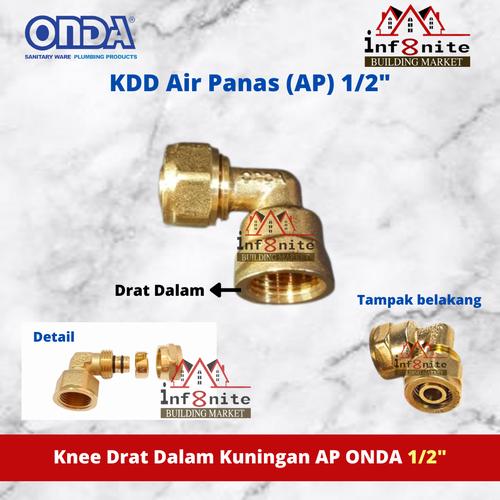 Jual Knee Drat Dalam Kuningan 1/2" ONDA Female Elbow Keni KDD Air Panas - Kota Bandung ...
