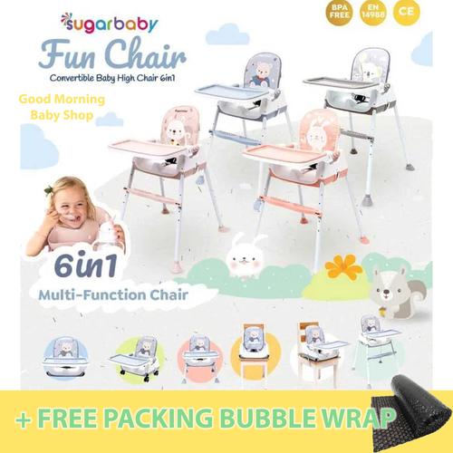 Jual Sugar Baby Fun Chair Convertible Baby High Chair 6 in 1 Kursi Bayi ...