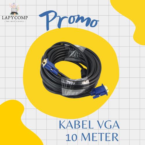 Jual KABEL VGA 10 METER HIGH QUALITY KABEL PENGHUBUNG PC LAPTOP MONITOR DLL - Kota Surabaya ...