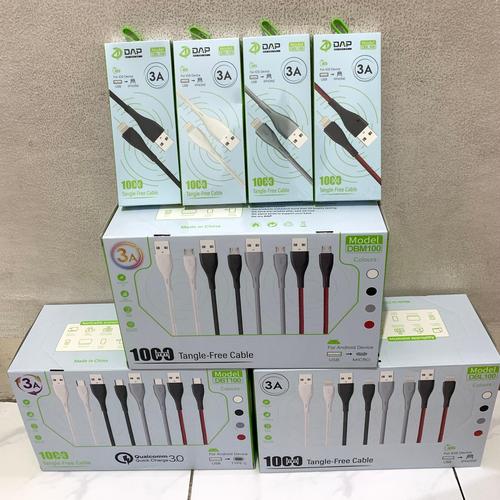 Jual DAP KABEL DATA DBM100 Micro/DBT100 Type-c/DBL100 Lightning (Eceran ...