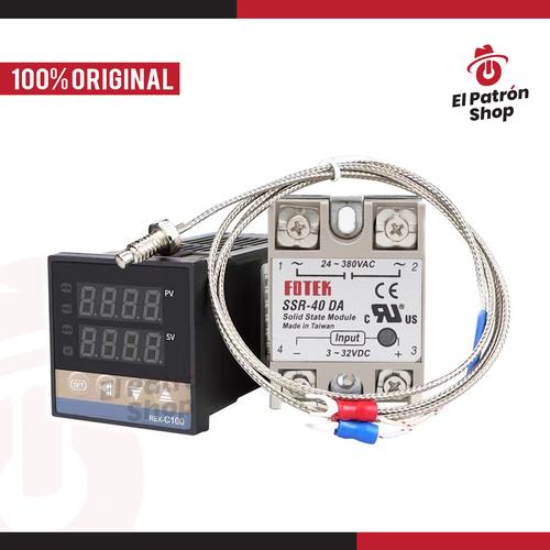 Jual Paket PID Rex C100 Output SSR Thermocouple 1 Meter SSR 40DA ...