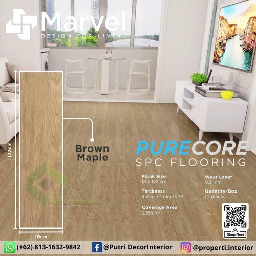 Jual SPC Marvel Purecore Plus IXPE type Brown Maple uk.18cm x 122cm ...