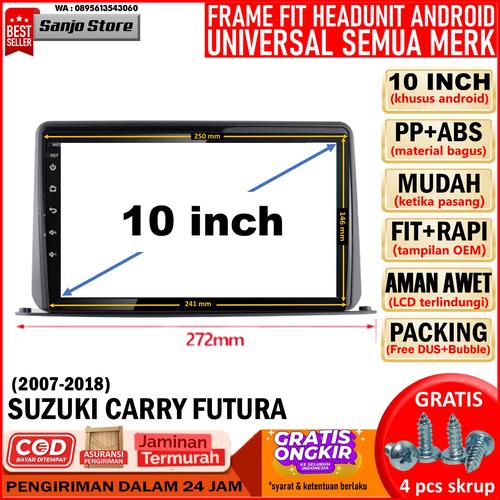 Jual Frame Headunit Android Universal 10 inch Kijang Carry Futura Truk ...