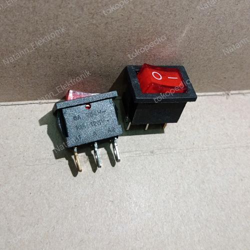 Jual 4135 saklar switch on off merah lampu ac 220v 220vac 220volt 3p ...