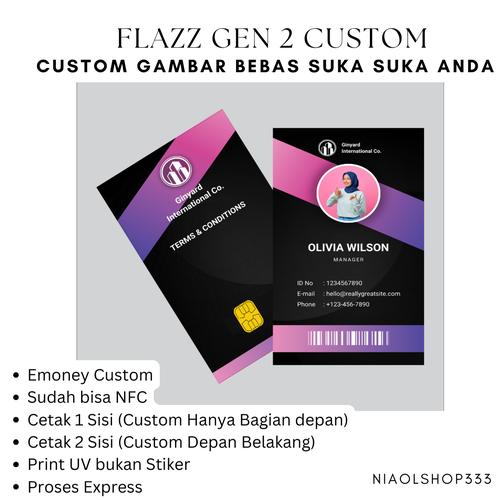 Jual flazz bca gen 2 custom, flazz custom id card, etoll bca, flazz gen ...