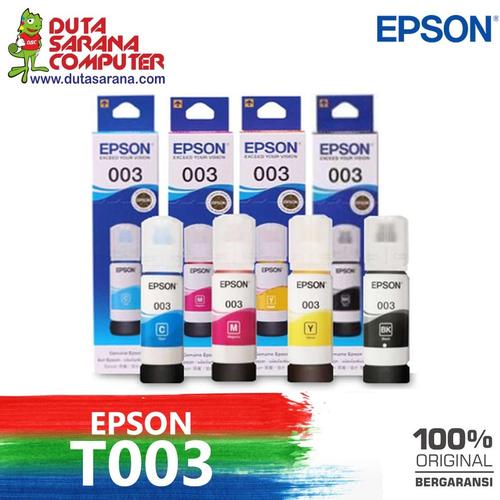 Jual Tinta Epson 003 T003 L3110 L3150 L1110 L3101 L5190 Tinta Epson 100% - Epson 003 Black ...