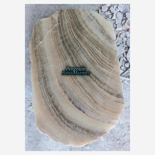 Jual Top Table Daun Meja Batu Onix Motif Alur Glosy Pinggir Model ...