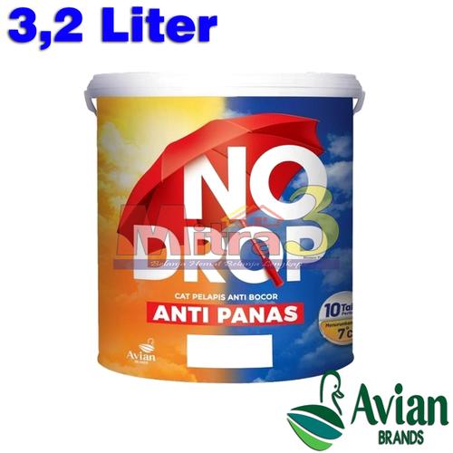 Jual No Drop ANTI PANAS Waterproof 3,2L / Cat Tembok Cat Pelapis Anti Bocor - 002 Abu-Abu - Kota ...