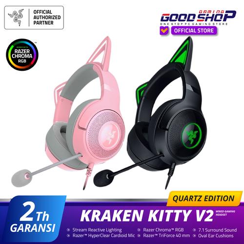 Promo Razer Kraken Kitty V2 Wired RGB Kitty Ears Gaming Headset ...