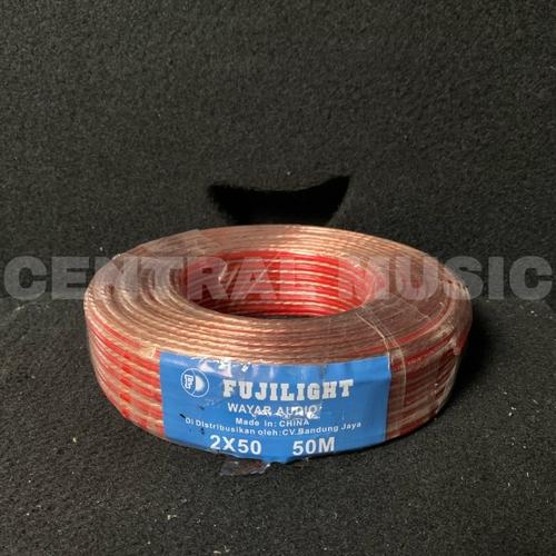 Jual KABEL AUDIO SPEAKER FUJILIGHT 2x50 50 METER WAYAR AUDIO ASLI PER ...