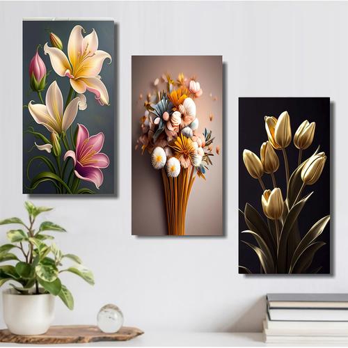 Jual Hiasan Dinding Bunga Realistik Aesthetic Dekorasi Kamar tidur cw ...