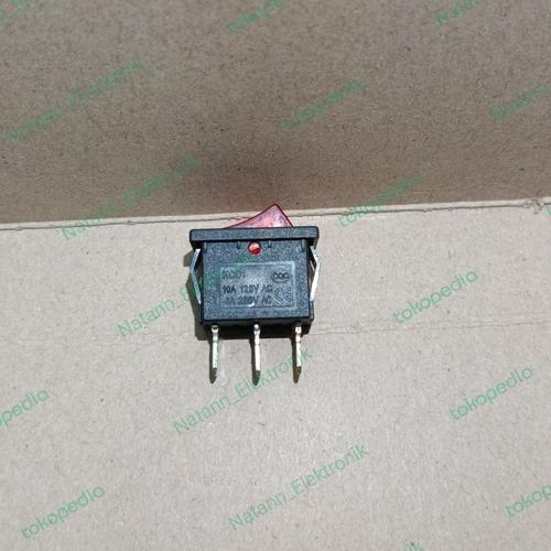 Jual 4137 saklar switch on off merah lampu ac 220v 220vac 220volt 3p ...