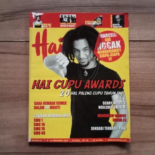 Jual Majalah Hai Hai Cupu Award 20 Hal Paling Cupu Tahun ini - Kab ...