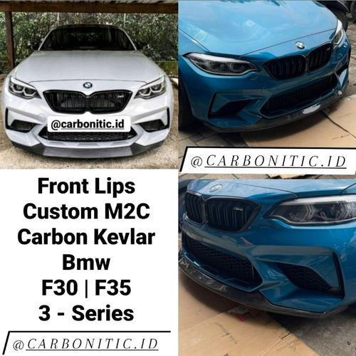 Jual Front Lips Custom Model M2C BMW F30 M2 Series - 3 Carbon Kevlar ...