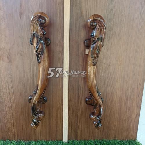 Jual Handel / Tarikan pintu ukir simpel asli jepara bahan kayu jati ...