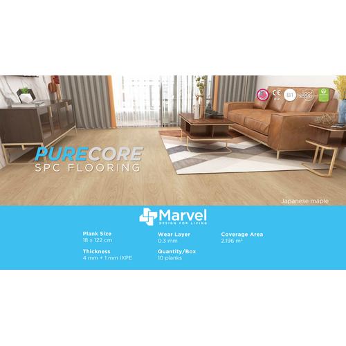 Jual Lantai SPC Marvel 5mm with foam IXPE - Boston Chesnut - Jakarta ...