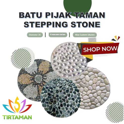 Jual batu pijak taman / steping stone bulat / batu kaki bundar ...