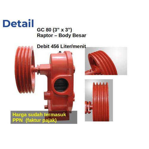 Jual Gear Pump GC80 GC 80 3inch Raptor Body Besar 456 Liter / menit Ori ...