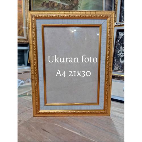 Jual Bingkai ukuran foto 21x30cm, lebar frame 3cm, Linen 3cm, Pakai ...