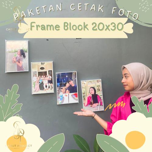 Jual Frame Block 20x30 Paket Isi 4 Custom Foto Walldecor Foto Bingkai ...
