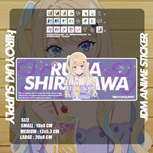 Jual Sticker Anime Kimizero Runa Shirakawa Slap Sticker JDM - Small ...