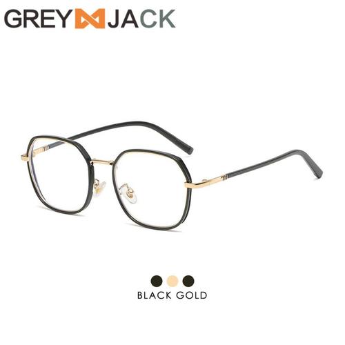 Promo Grey Jack Kacamata Antiradiasi Blueray Model Kotak Metal+TR 21051 ...