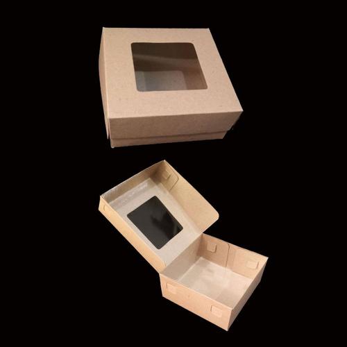 Jual kardus kemasan kue dus nasi jendela mika box kotak hampers 16x16x7 ...