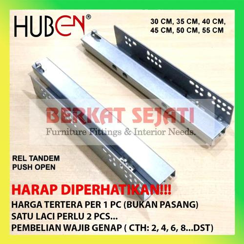 Jual HUBEN TD28 - 45 cm Rel Laci Tanem Tanam Push to Open Double ...