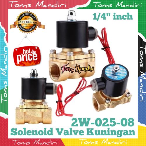Jual Solenoid Valve Kuningan Coil Tembaga 1/4 inch 2W-025-08 - Voltase ...