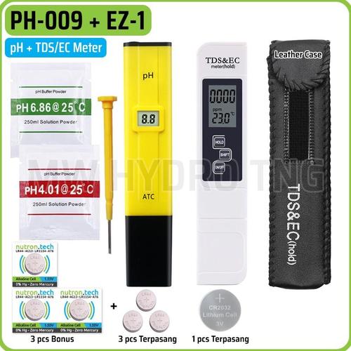 Jual pH Meter + TDS/EC Meter (PH-009 & EZ-1), Paket Alat Ukur ...