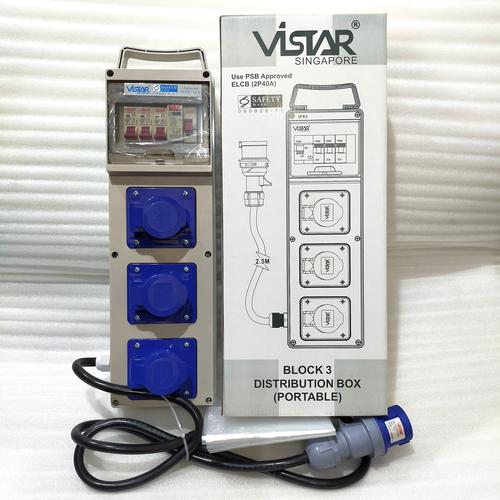 Jual Industrial 3 Way Distributional Box 3P 16A 220V DB Plug Socket Box ...