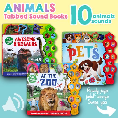 Jual Tabbed Sound Board Book With 10 fun sounds - At The Zoo - Jakarta ...