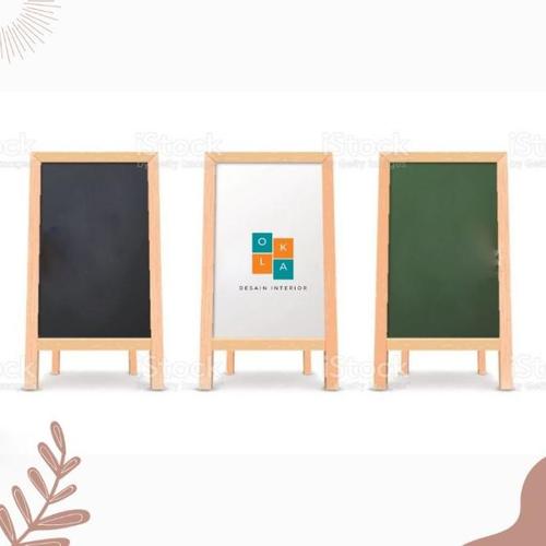 Jual Papan Tulis 2 Muka/Papan Menu Cafe/Stand Blackboard Promosi/Stand ...