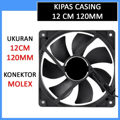 Jual Fan Casing 12cm Hitam for Casing Komputer , Kipas DC untuk PC ...