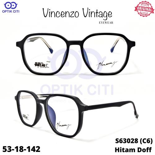 Jual Frame Kacamata Pria Wanita Kotak Vintage S63028 Original Ringan ...
