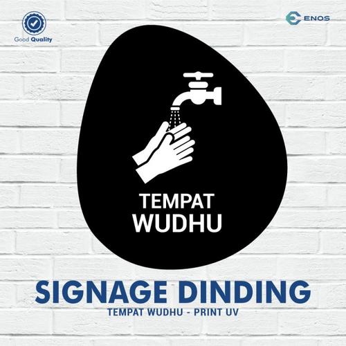 Jual Papan Tempat Wudhu | Penanda Tempat Wudhu | Sign Tempat Wudhu ...