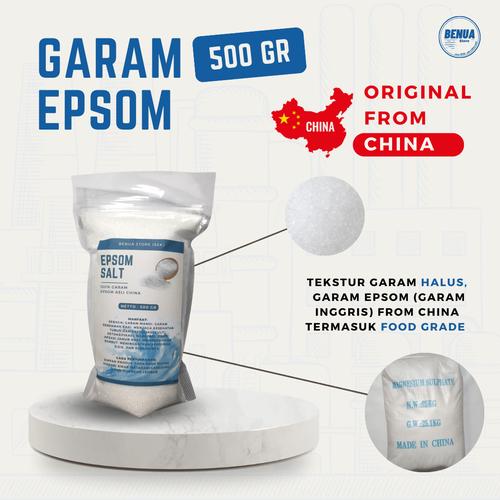 Jual Garam Epsom Magnesium Sulfat Garam Inggris 500 gr / Garam Rendam ...