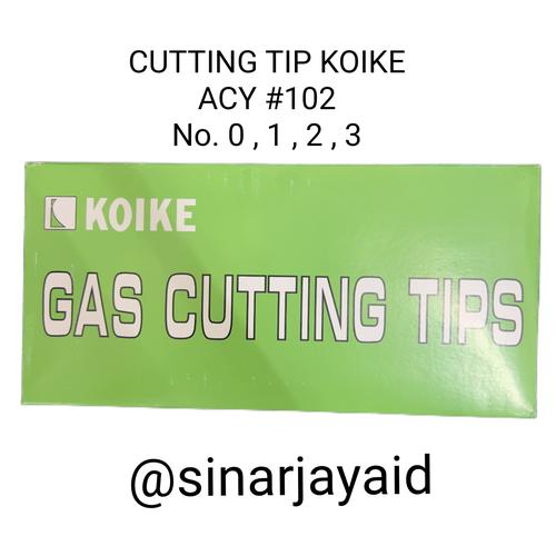 Jual Cutting Tip Nozzle Koike Acetylene 102HC S25 MK100 Mata Blender Potong - NO. 0 - Jakarta ...