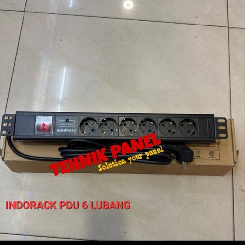Jual PDU 6 lubang / Power Distribution Unit 6 Outlet PDU6G INDORACK ...