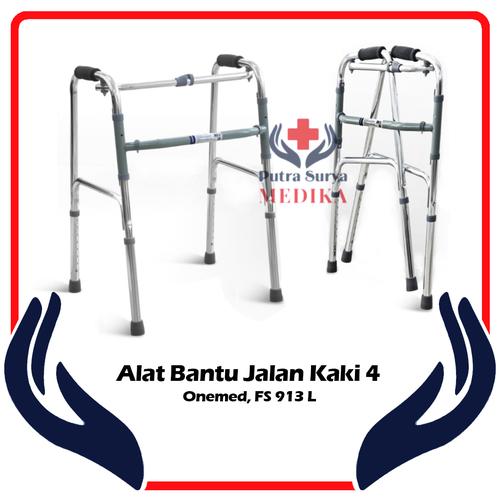 Jual Alat Bantu Jalan Kaki 4 Orang Tua Lansia | Walker Lipat OneMed ...