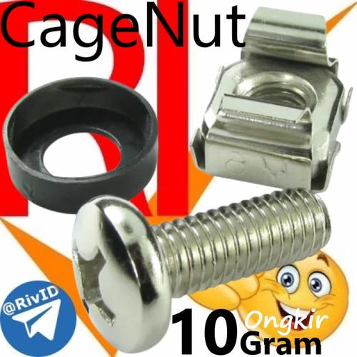 Jual Cage Nut Bolt Rack Mount Baut Mur Sangkar CageNut Rak Server Cage ...