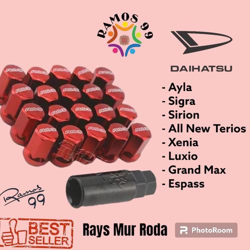 Jual DAIHATSU AYLA SIGRA LUG NUT RACING BAUT RODA MUR RAYS VELG MOBIL ...