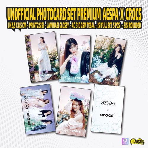 Jual [5PCS] Unoff PC Premium Aespa x Crocs / 2 sisi / laminasi glossy - Jakarta Timur - Kpop ...
