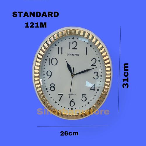Jual JAM DINDING "STANDARD" 121 OVAL + BATERAI ABC A2 MURAH - Jakarta ...
