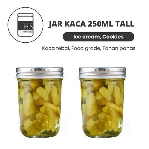 Jual HS PACKAGING - Tipe Tinggi 250 ml Jar Kaca / Glass Jar Tall - Kota ...