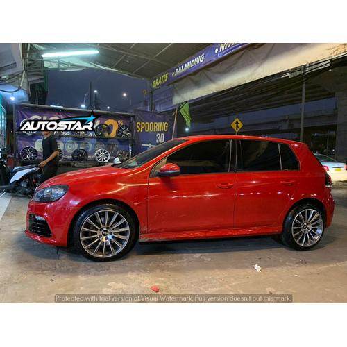 Jual MODIFIKASI MOBIL VW GOLF MENGGUNAKAN VELG HSR ROSTOCK BLADE R18 ...