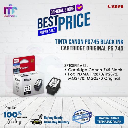 Jual Tinta Canon PG745 Black Ink Cartridge Original PG 745 - Jakarta ...
