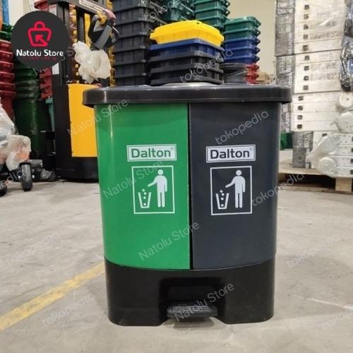 Jual Dustbin Tempat Sampah Injak 40 Liter Dua Pilah DALTON LXD40CP ...