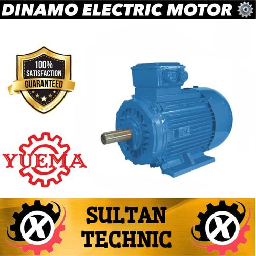 Jual DINAMO ELECTRIC MOTOR YUEMA YU 4P 4KW 5,5HP 3PHASE 380V B3 ...