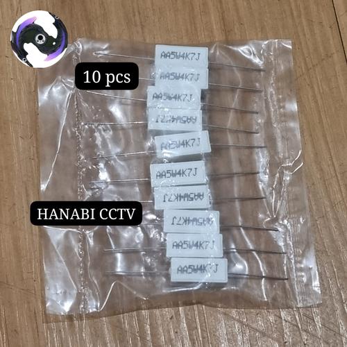 Jual 10 Pcs Resistor Kapur 5W 5Watt 5 Watt SEMUA UKURAN - 0.33 ohm - Kota Tangerang - HANABI ...